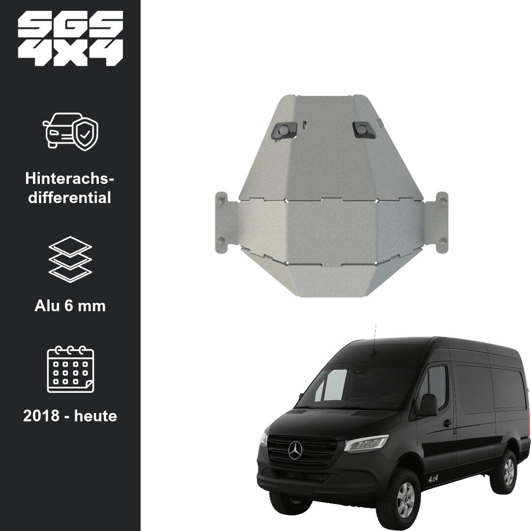 Unterfahrschutz MB Sprinter W907 4x4 | 2022 - | Hinterachsdifferentia ...